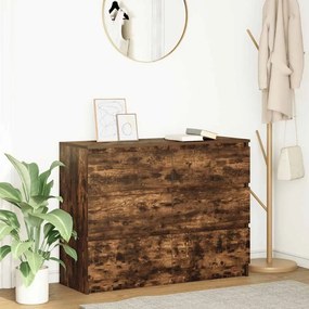 Příborník kouřový dub 100x35x76 cm kompozitní dřevo 3328502