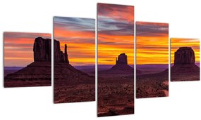 Obraz - Monument Valley v Arizoně (125x70 cm)