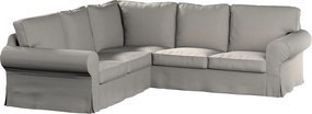 Potah na pohovku IKEA  Ektorp rohová barva šedá látka pletený vzor