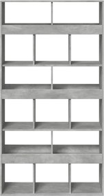 Knihovna betonově šedá 100 x 33 x 187,5 cm kompozitní dřevo 3309378