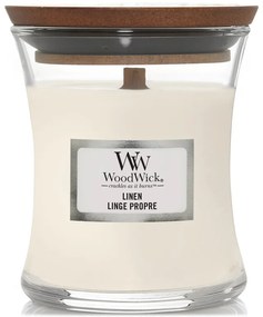 WoodWick – svíčka Linen (Čistý len) Velikost: malá 85 g