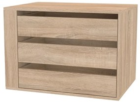 Nábytek Mikulík Skříň FLEXI 3 - 3x dveře dělené sklem LACOBEL ROZMĚR: (š/v/h) 260 x 220 x 65 cm