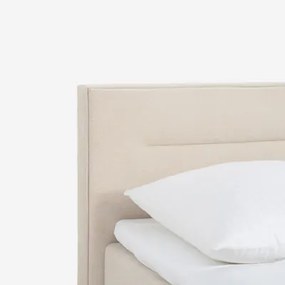 Postel boxspring světle béžová LILIAN 160x200 cm