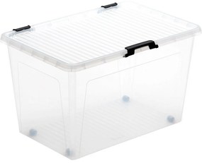 Úložný box s víkem, 52 l