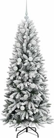 Umělý vánoční stromeček Bílá 150 cm PVC, plast, ocel a PE 3396036
