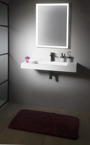 Sapho, SORT LED podsvícené zrcadlo 600x800mm, černá mat, ST080