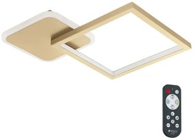 Eglo 900424 - LED Stmívatelné stropní svítidlo GAFARES LED/15W/230V zlatá + DO