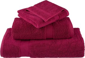 Prémiové mycí utěrky SOLUND 4 ks bordó 30x30 cm 600 g/m² 137204