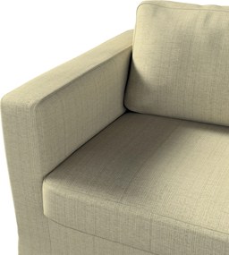 Potah na pohovku IKEA  Karlstad 3-místná, nerozkládací, dlouhý barva béžová látka pletený vzor