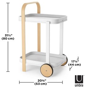 Servírovací stolek na kolečkách 44x53 cm Bellwood – Umbra