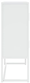 Komoda Nordkil - ocel - 80 x 35 x 100 cm | bílá