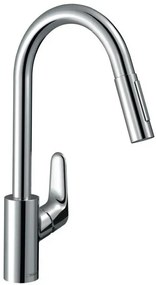 Hansgrohe Focus M41 - Dřezová baterie Focus s výsuvnou sprškou, EcoSmart, chrom 31833000
