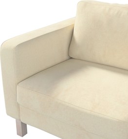 Potah na pohovku IKEA  Karlstad 2-místná, nerozkládací, krátký barva ekr látka lesklé, sametová