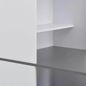 Barový stůl se skříní bílý 115 x 59 x 200 cm 280231