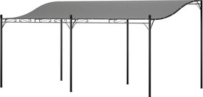 Outsunny Pergola s přístřeškem, voděodolná sluneční clona, samostatný zahradní altán pro terasu, přibližně 3x5x2,5 m, tmavě šedá | Aosom