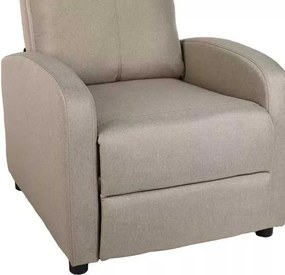 LuxuryForm DESIGN Televizní křeslo RUFO s polohováním - béžové