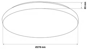 LED Koupelnové stropní svítidlo PIRIUS LED/12W/230V pr. 28 cm IP44