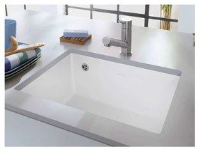 VILLEROY & BOCH Villeroy Boch SUBWAY – Keramický dřez, montáž pod desku, 545x440mm, alpská bílá Ceramic Plus 331001R1