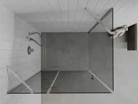 Mexen Roma sprchový kout 70x90cm, 6mm sklo, chromový profil-šedé sklo, 854-070-090-01-40