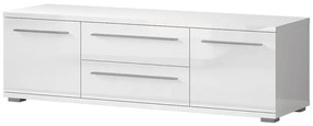 Tv Stolek Piano TV150-2K2F/PN-70/KA/70 crystal white
