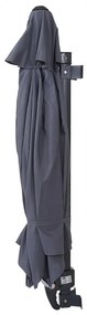 Nástěnný slunečník Casoria 3 m polyester hliník/ocel - šedá