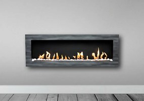 BIO FLAME biokrb Easy L Open Patina Šedá 115x40 cm