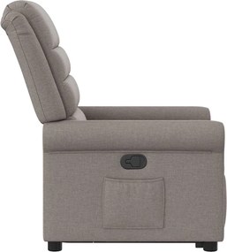 Zvedací polohovací křeslo taupe textil 3303321