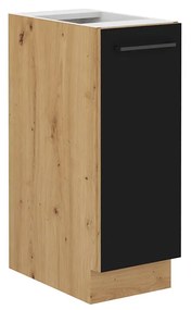 Dolní kuchyňská skříňka Meriel 30 D CARGO (černá + dub artisan). 1034000