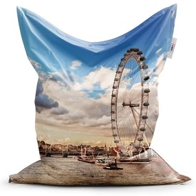 Sablio Sedací vak Classic London eye - 200x140 cm