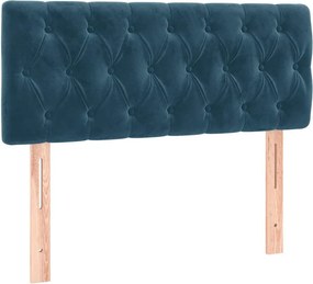 Box spring postel s matrací tmavě modrá 120x190 cm samet 3269859