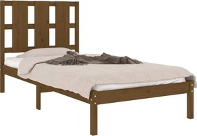 vidaXL Rám postele masivní borovice 100 x 200 cm [3105593] Barva: Černá