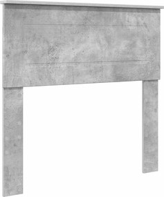 Rám postele s čelo Betonově šedá 100 x 200 cm Kompozitní dřevo 3408302