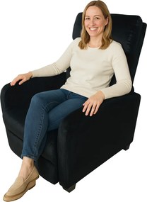 Relaxační křeslo René rozkládací černé