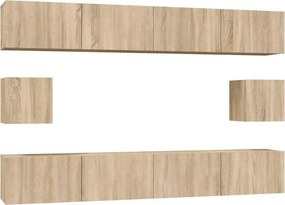 6dílný set TV skříněk dub sonoma kompozitní dřevo 3114368