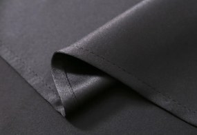 Závěs OXFORD LIGHT 140x250 cm, černý Zavěšení: Řasící páska