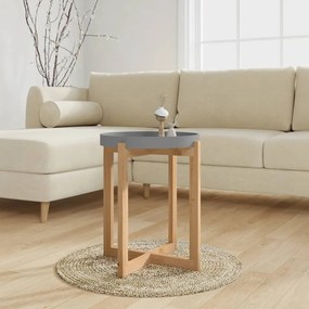 vidaXL Konferenční stolek šedý 41x41x48,5cm kompozitní a borové dřevo