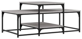 vidaXL Konferenční stolek šedý sonoma 102x60x45 cm kompozitní dřevo