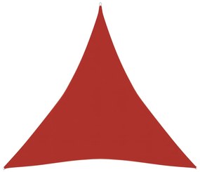 vidaXL Stínící plachta 160 g/m² červená 5 x 6 x 6 m HDPE