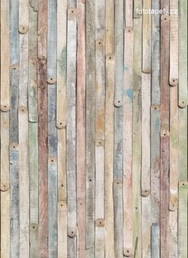 Komar Čtyřdílná obrazová tapeta Dřevěná prkna 184x254 cm, 4D 4-910