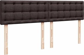 Box spring postel s matrací tmavě hnědá 180x200 cm textil 3287552