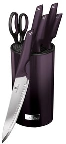 BERLINGERHAUS Sada nožů ve stojanu 7 ks Purple Eclipse Collection BH-2798