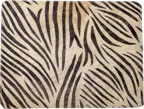 Kožené obdélníkové prostírání Zebra (bos taurus taurus) - 30*40*0.5cm