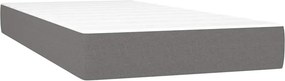 Box spring postel s matrací a LED tmavě šedá 120x190 cm textil 3270184