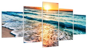 Obraz mořské pláže (150x80 cm)