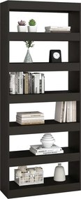 vidaXL Knihovna / dělicí stěna 80 x 30 x 198 cm kompozitní dřevo [811728] Barva: šedá sonoma