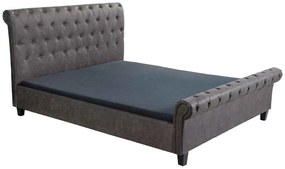 Designová postel Viviano 180 x 200 cm tmavě šedá