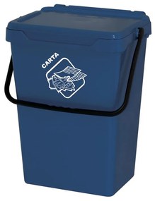 Artplast Plastový odpadkový koš pro třídění odpadu, modrý, 35 l