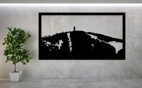 Malý Javorový - vyřezávaný dřevěný obraz na zeď od 2opice.cz Materiál: ČERNÝ EBEN, Velikost (mm): 1250 x 680