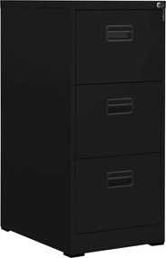 vidaXL Kancelářská skříň 46 x 62 x 102,5 cm ocel [336276] Barva: Černá