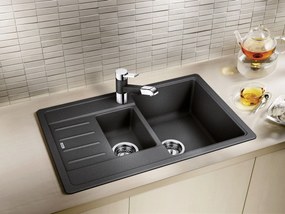 Blanco Legra 6 S Compact, silgranitový dřez 780x500x190 mm, 1,5-komorový, antracitová, BLA-521302